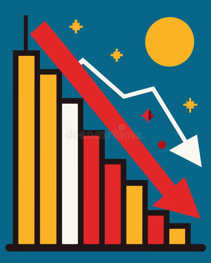 A Chart Showcasing a Severe Recession with a Noticeable Decrease in Business Revenue and Profit ...