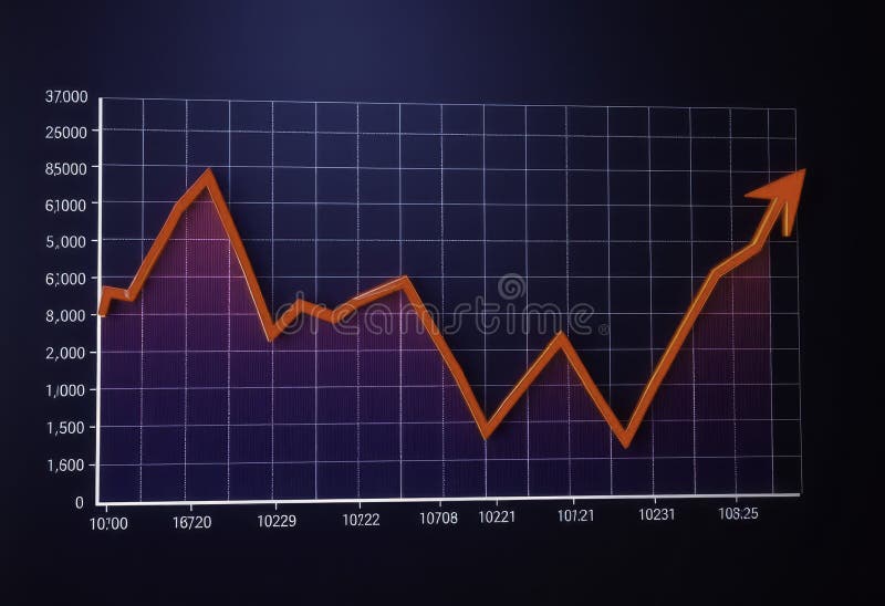 Chart Showing Negative Economic Growth Trend, Declining Indicators ...