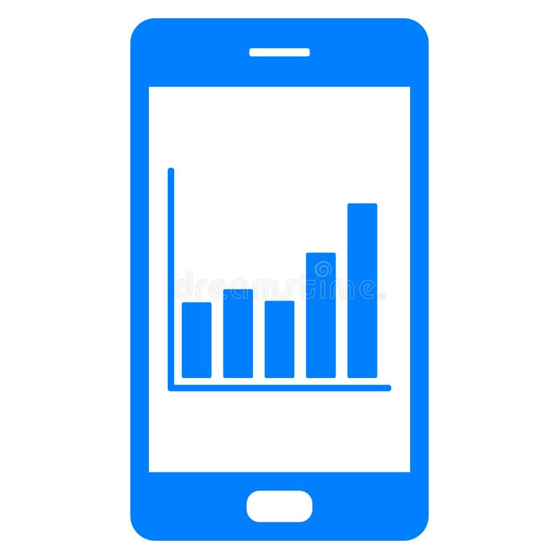 Chart and smartphone stock vector. Illustration of phone - 192777998