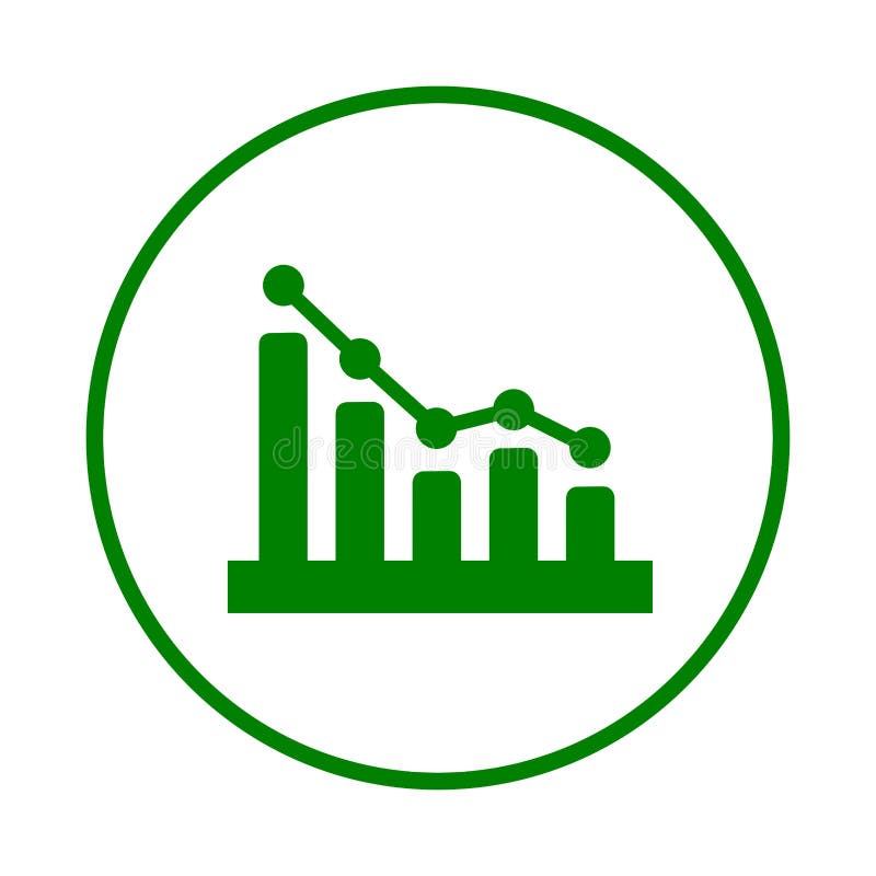 Chart, Statistical, Graph Icon. Glyph Style Vector EPS Stock Vector ...