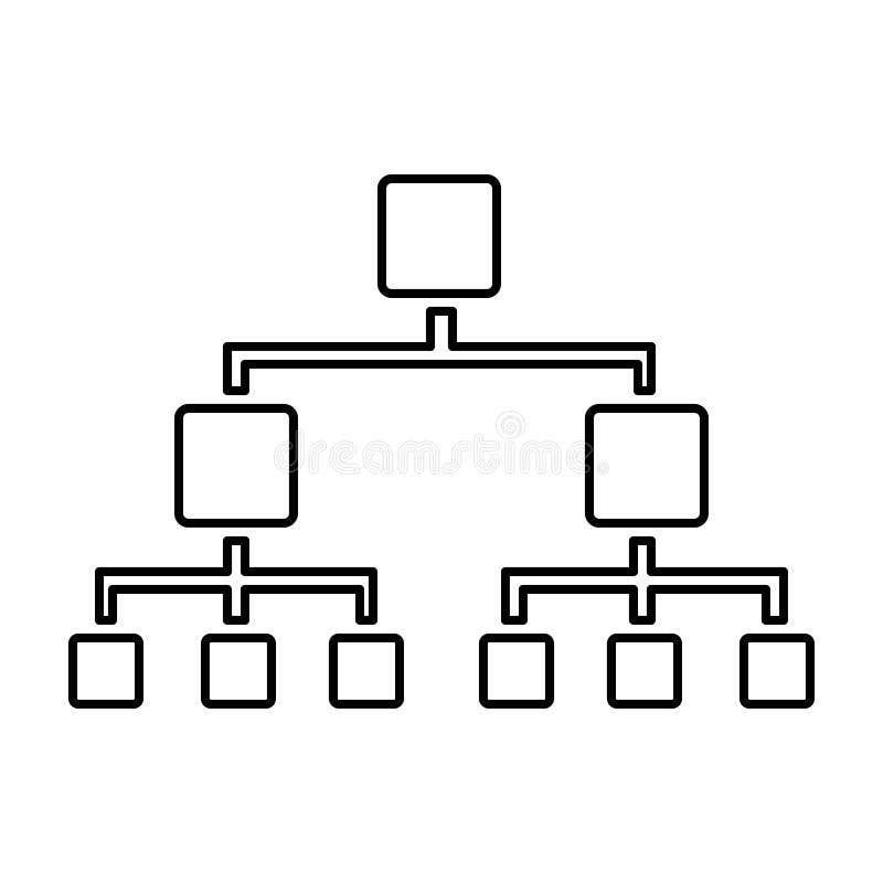 Chart, Structure, Graph, Report Outline Icon. Line Vector Design Stock ...