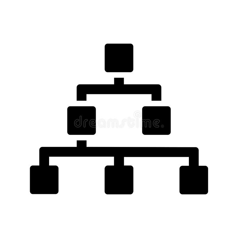 Chart, Structure, Project Icon. Black Vector Graphics Stock ...