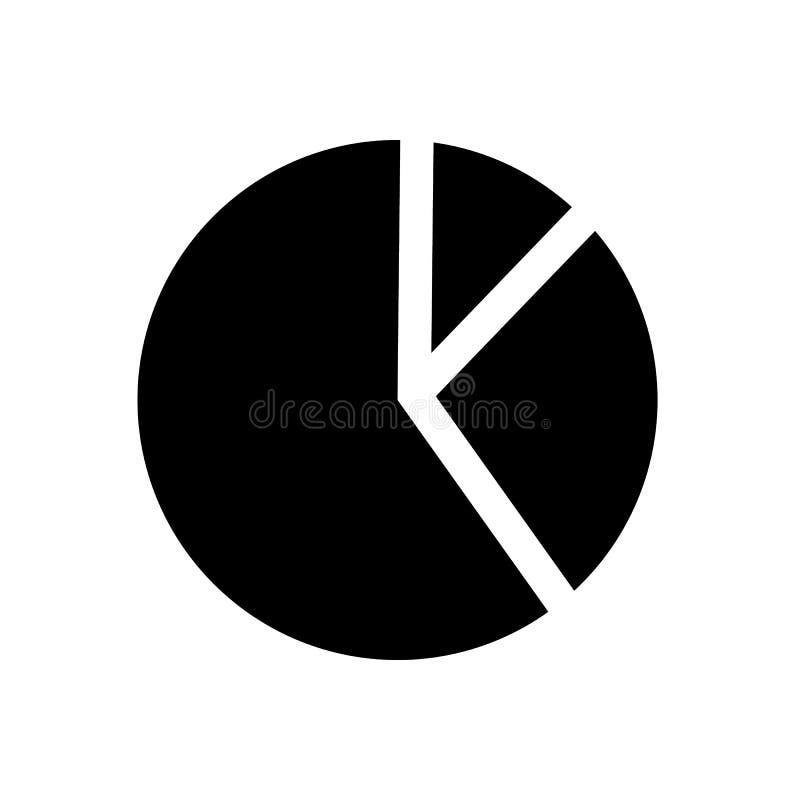 Chart Symbol Flat Black Line Icon, Vector Illustration Stock Vector ...