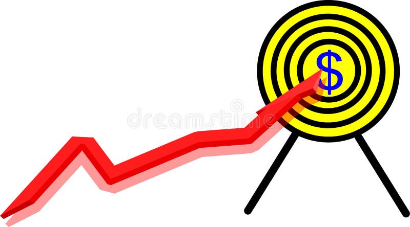 Target chart stock illustration. Illustration of success - 83003