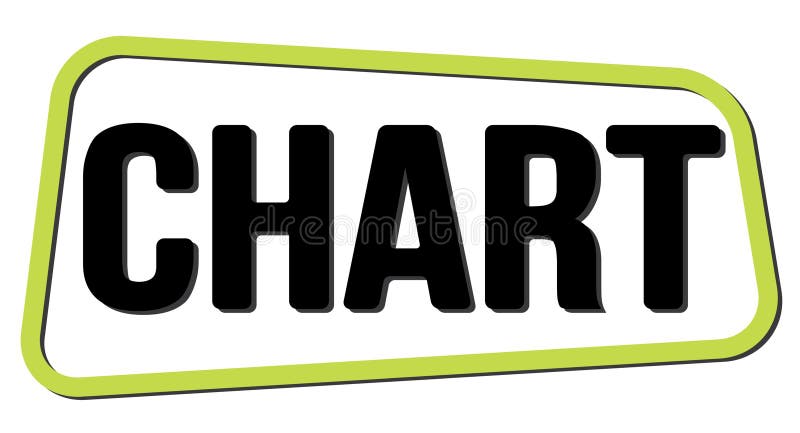 CHART Text on Green-black Trapeze Stamp Sign Stock Illustration ...