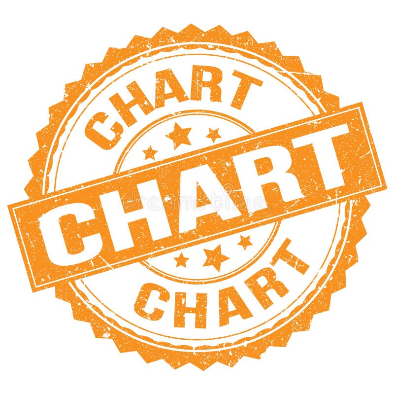 CHART Text on Orange Round Stamp Sign Stock Illustration - Illustration ...
