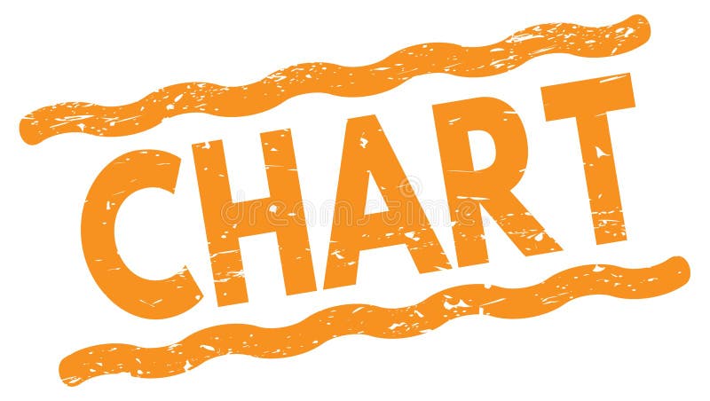 CHART Text on Orange Lines Stamp Sign Stock Illustration - Illustration ...