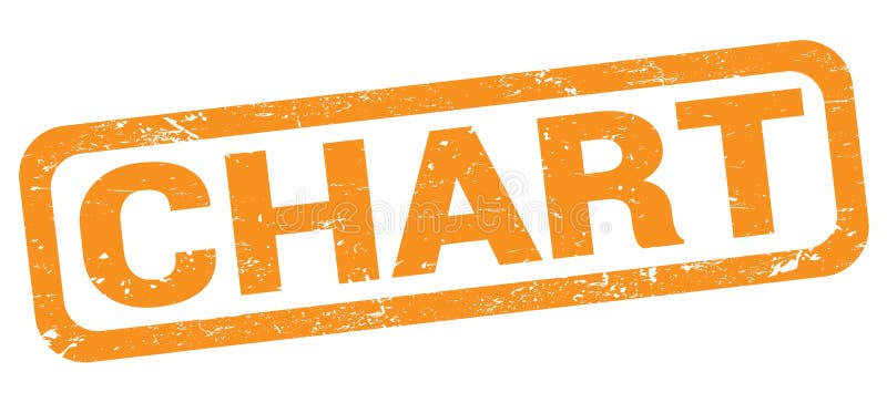 CHART Text Written on Orange Rectangle Stamp Stock Illustration ...