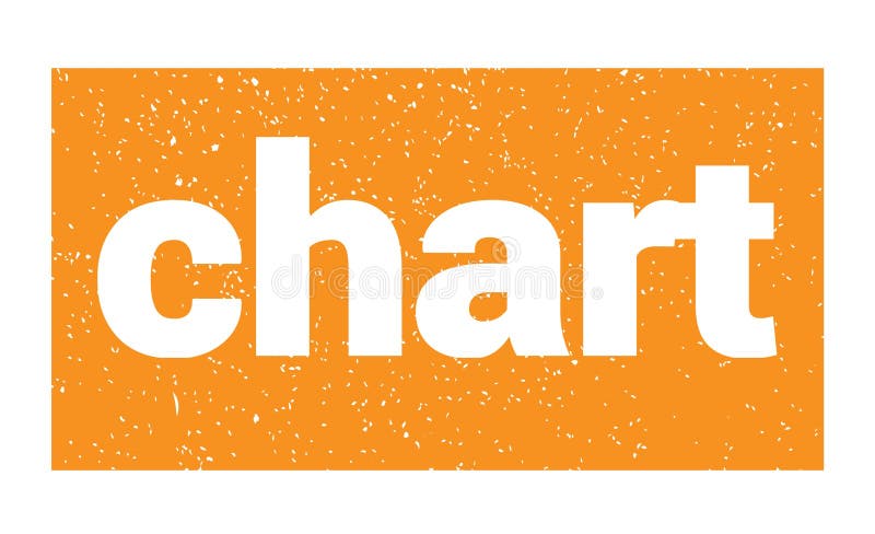 Chart Text Written on Orange Stamp Sign Stock Illustration ...