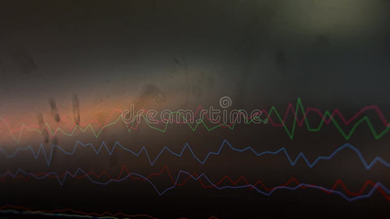 Red Chart with Blue Lines, Showing Market Fluctuations. Stock Footage ...