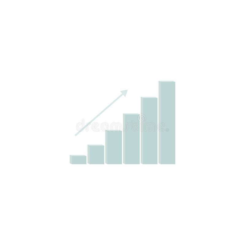 Chart Up Icon. Business Infographic Icon, Statistic and Data Financial ...