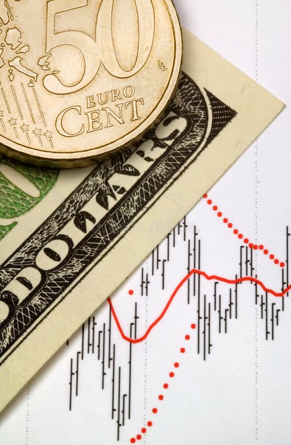 Chart, US Dollar and Euro stock photo. Image of banking - 1755064