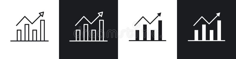 Chart vecor icon set stock vector. Illustration of company - 340518670