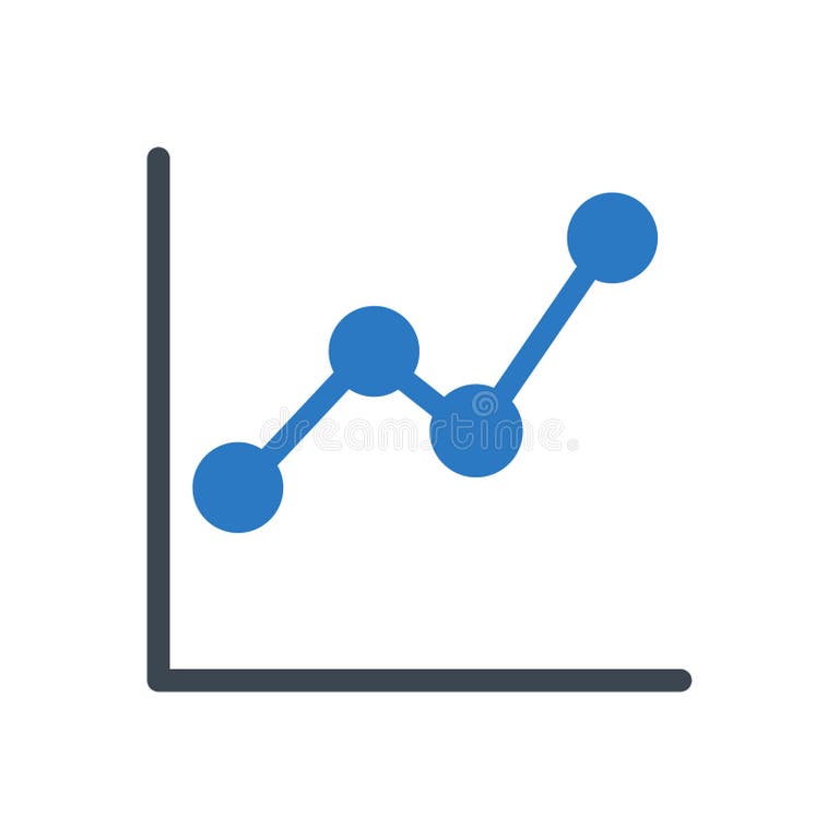 Chart Vector Glyph Color Icon Stock Vector - Illustration of increase ...