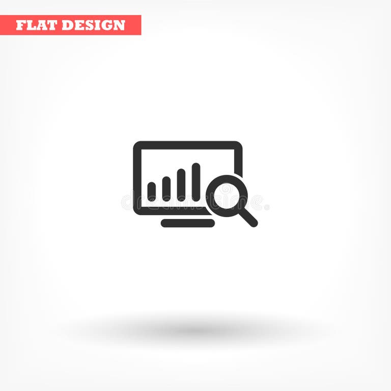 Chart Vector Icon , Lorem Ipsum Flat Design Stock Illustration ...
