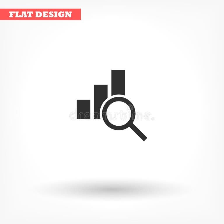 Chart Vector Icon , Lorem Ipsum Flat Design Stock Illustration ...