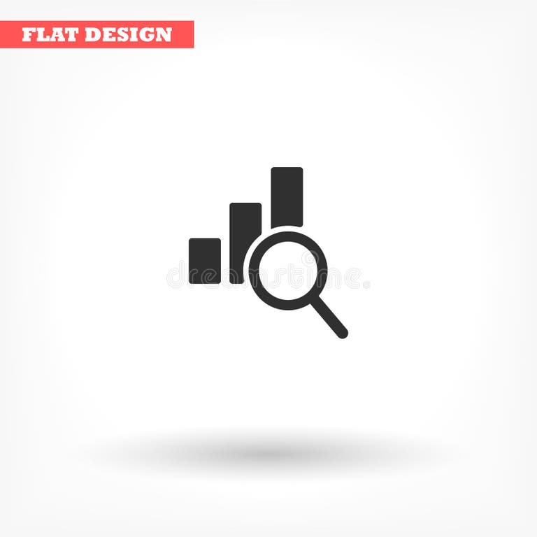 Chart Vector Icon , Lorem Ipsum Flat Design Stock Illustration ...