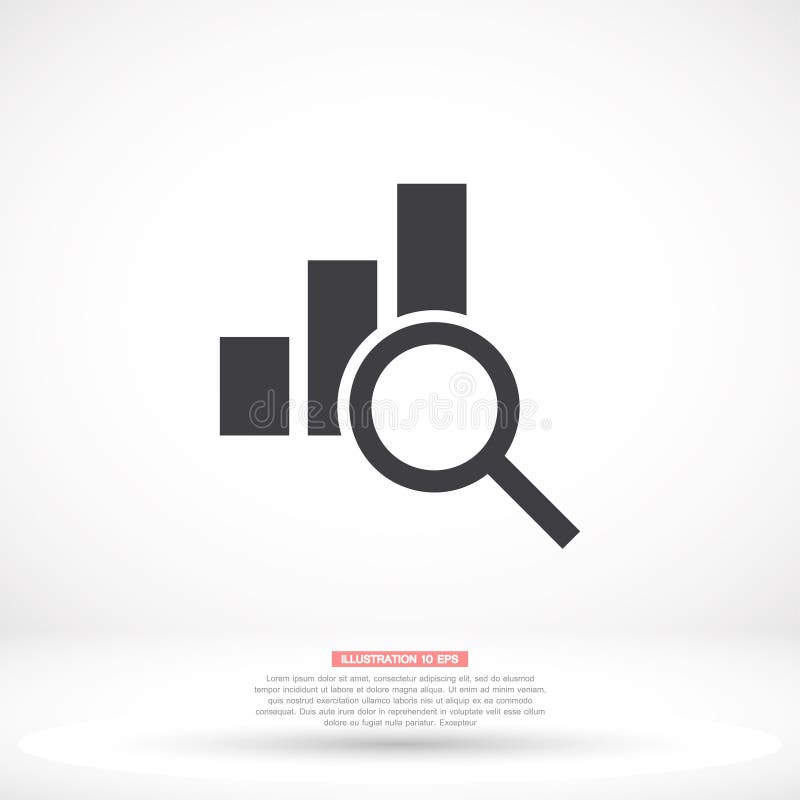 Chart Vector Icon , Lorem Ipsum Flat Design Stock Illustration ...