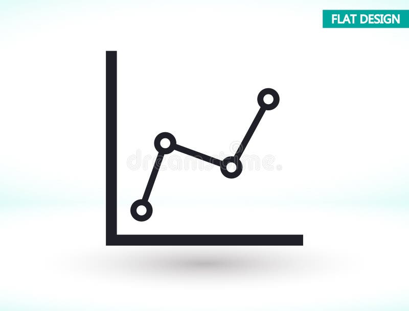 Chart Vector Icon , Lorem Ipsum Flat Design Stock Illustration ...