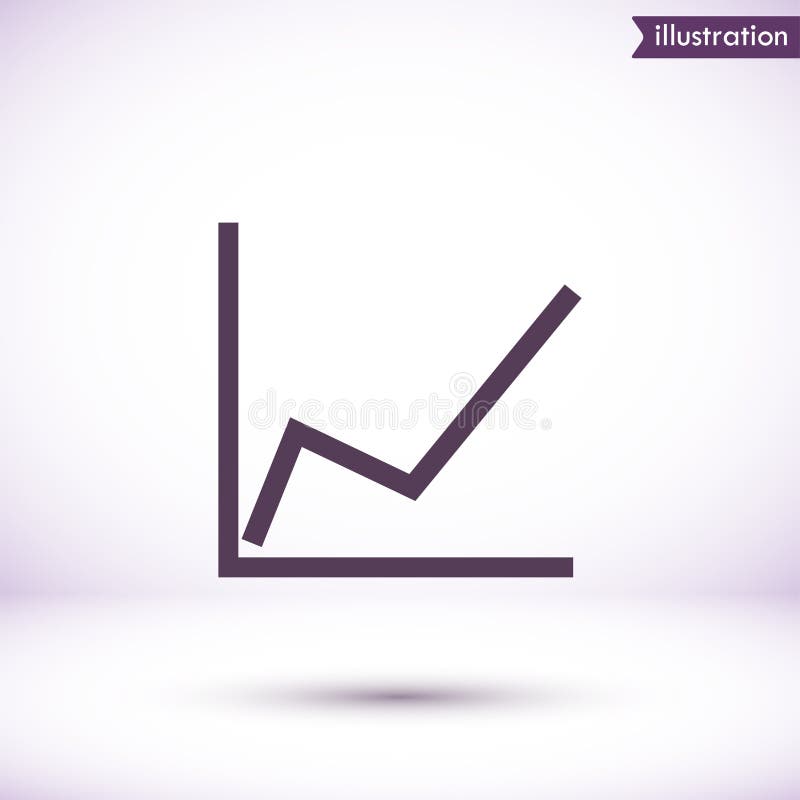 Chart Vector Icon , Lorem Ipsum Flat Design Stock Illustration ...