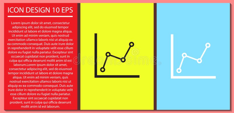 Chart Vector Icon , Lorem Ipsum Flat Design Stock Illustration ...