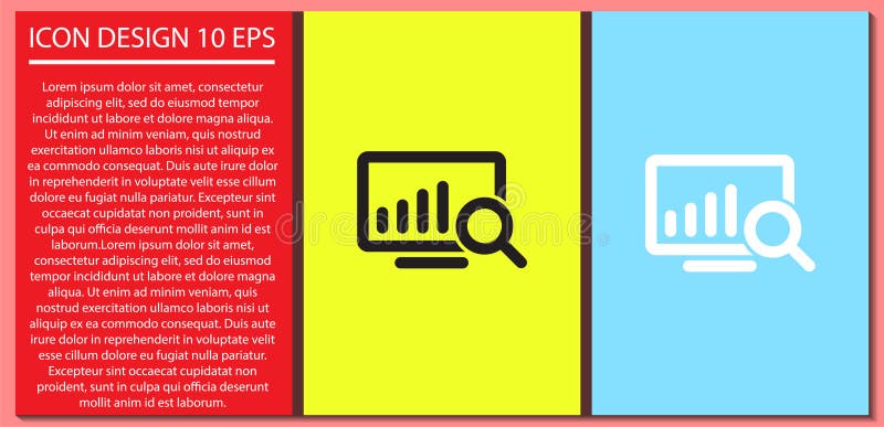 Chart Vector Icon , Lorem Ipsum Flat Design Stock Illustration ...