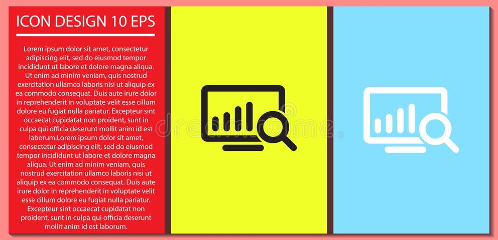 Chart Vector Icon , Lorem Ipsum Flat Design Stock Illustration ...