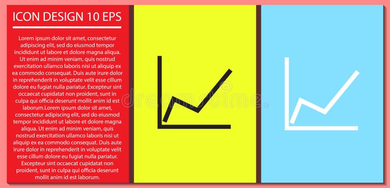 Chart Vector Icon , Lorem Ipsum Flat Design Stock Illustration ...