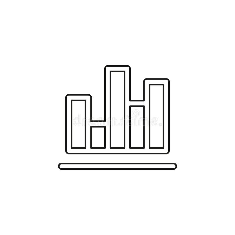 Chart vector icon stock vector. Illustration of finance - 155436199