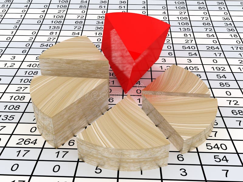 Chart stock illustration. Illustration of percentage - 30434671