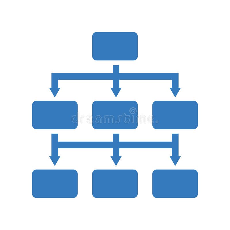 Chart, Workflow Icon. Blue Vector Design Stock Vector - Illustration of ...
