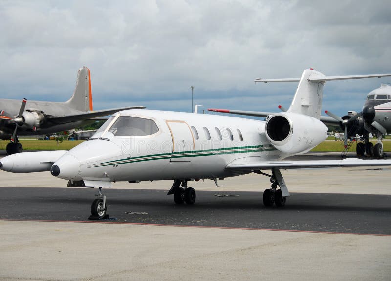 Red private jet stock photo. Image of airplane, business - 30083252