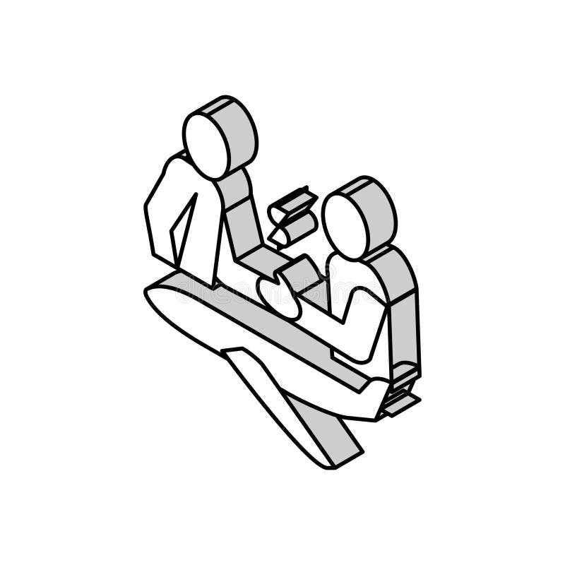 Charter Flight Isometric Icon Vector Illustration Stock Vector ...