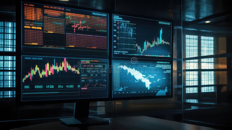 Charts data display stock illustration. Illustration of insights ...