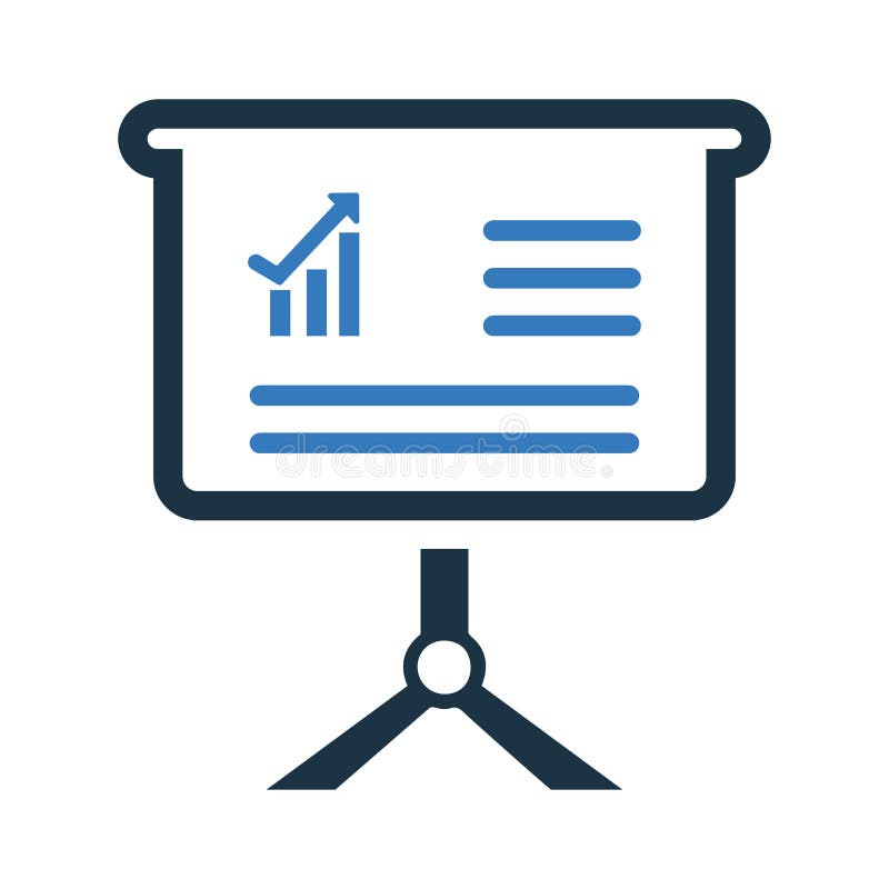 Charts, Diagram, Presentation, Report Icon. Editable Vector Isolated on ...
