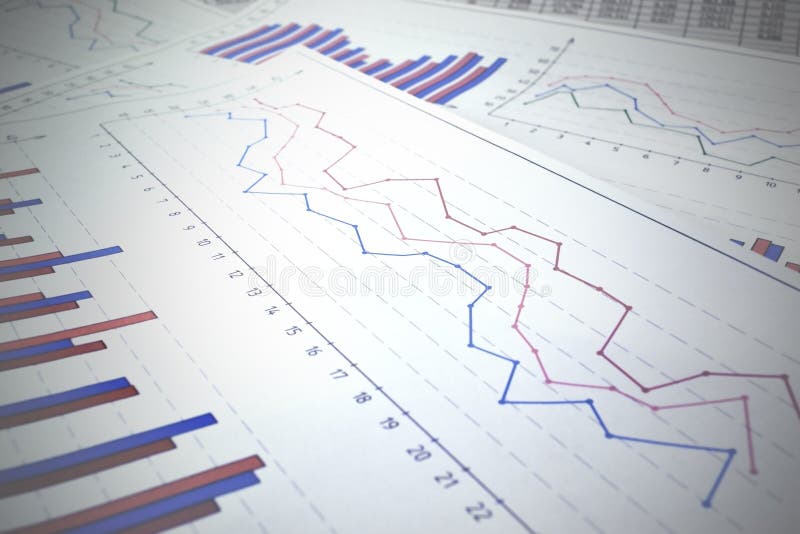 Charts and graphs stock image. Image of charts, paper - 136893305