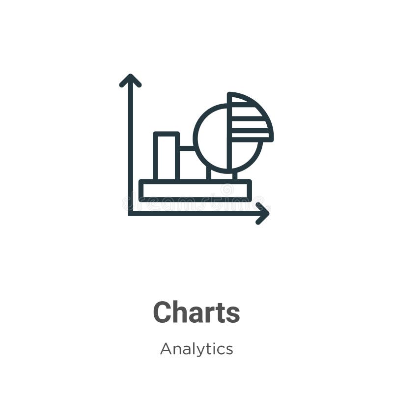Charts Icon in Filled, Thin Line, Outline and Stroke Style. Vector ...
