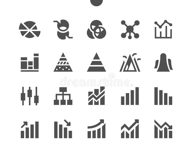 Charts V2 UI Pixel Perfect Well-crafted Vector Solid Icons Stock Vector ...