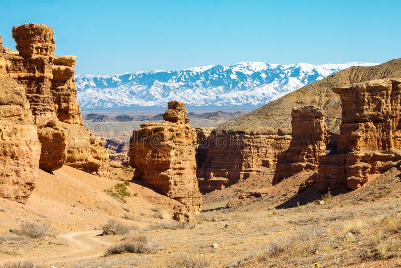 Charyn Canyon stock image. Image of beautiful, perspective - 26928495