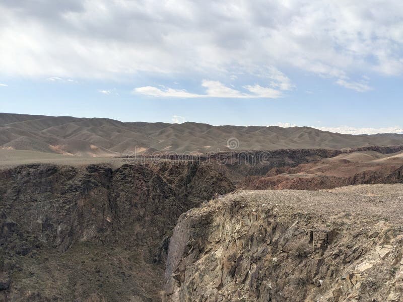 The Charyn Canyon in Southeast of Kazakhstan Stock Photo - Image of ...