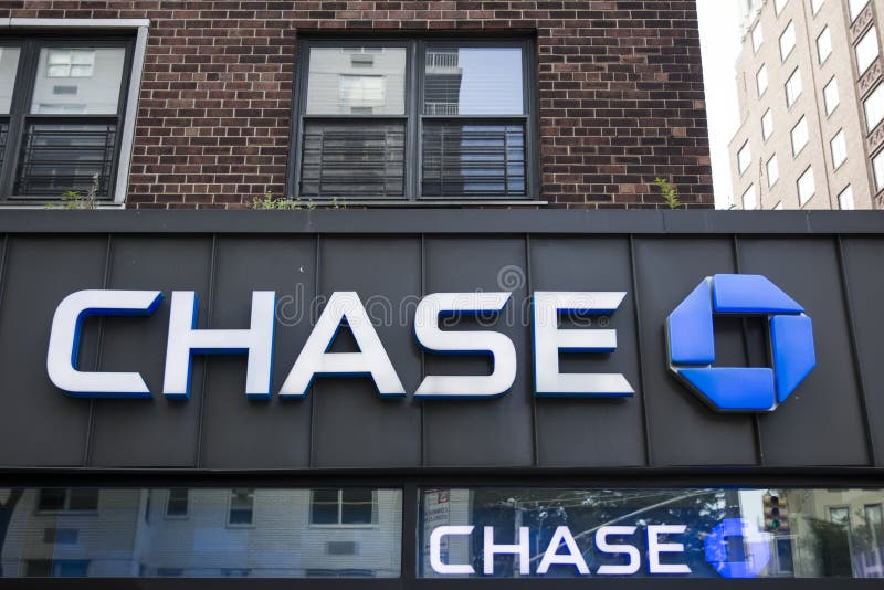 Chase Bank imagen editorial. Imagen de america, finanzas - 105281285