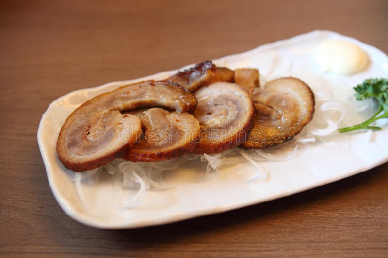 Chashu pork stock photo. Image of food, japan, soup - 141575238