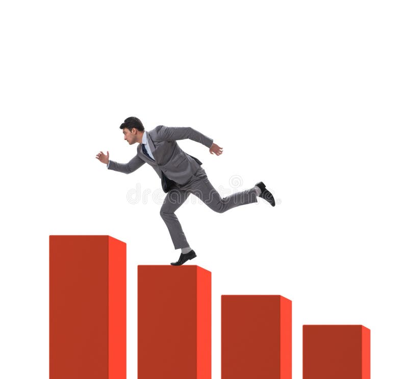 The Chasing Business People in Competition Concept Stock Photo - Image ...