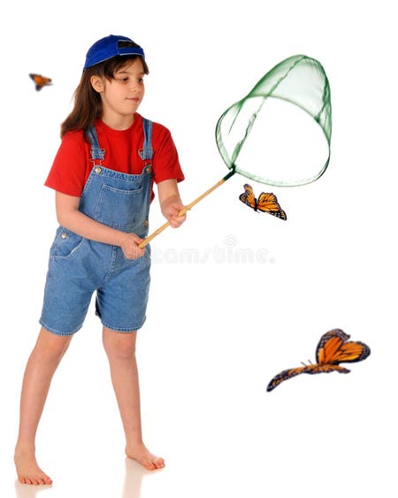Chasing Butterflies stock photo. Image of young, butterflies - 8953036