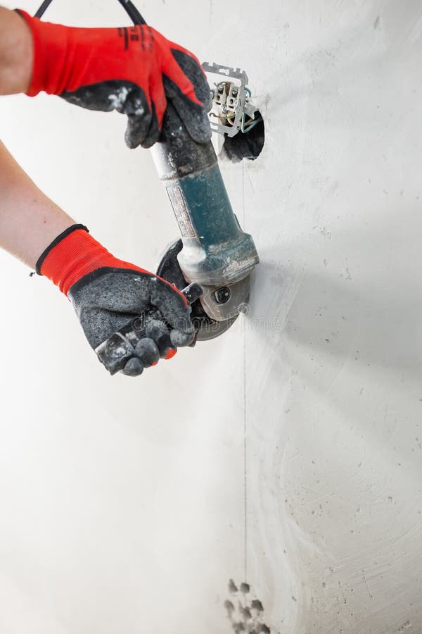 Chasing Channels in a Concrete Wall for Hidden Wiring of Communications ...