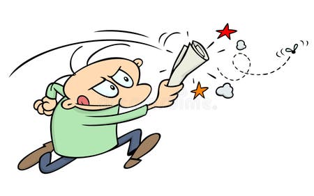 Chasing fly stock vector. Illustration of newspaper, rolled - 18494369