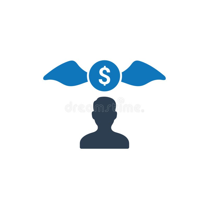 Chasing Money Icon stock vector. Illustration of symbol - 120778558