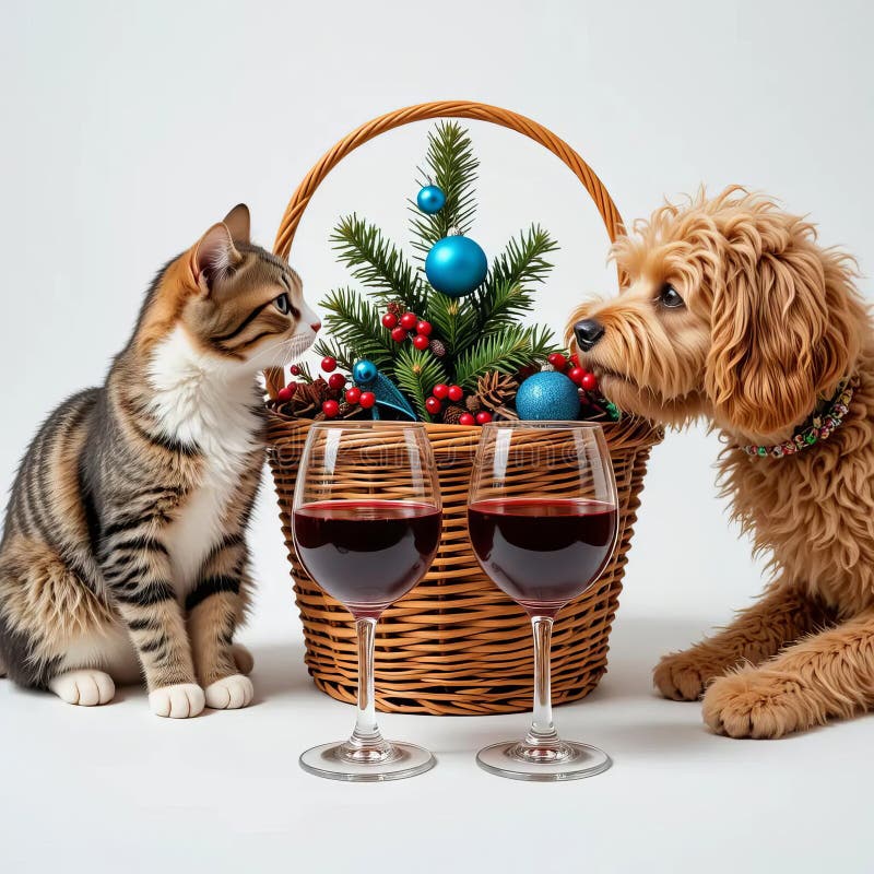 Chasing Tails Life with a Dog and a Cat (26 Stock Illustration ...