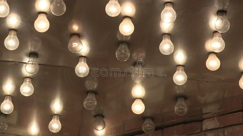 Chasing Vintage Marquee Light Bulbs Stock Footage - Video of luminance ...