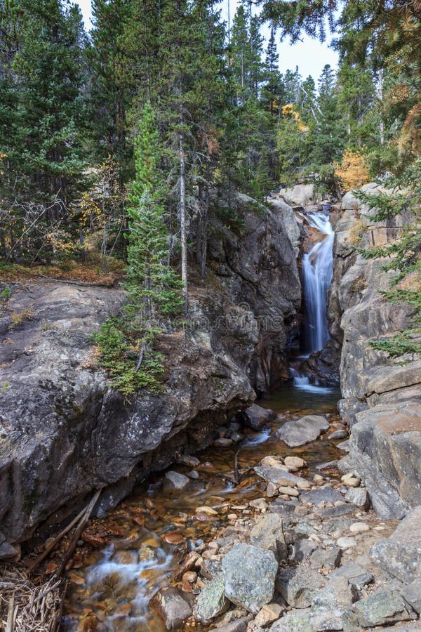 Chasm Falls Rocky Mountain Park Stock Image - Image of seasons, water ...